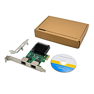 Dual-Port 2.5GBase-T PCIe Network Adapter RTL8125B 2500/1000/100Mbps PCI Express Gigabit Ethernet NIC Card RJ45 LAN Controller