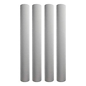 Tier1 10 Micron 20 Inch x 2.5 Inch | 4-Pack Spun Wound Polypropylene Whole House Sediment Water Filter Replacement Cartridge | Compatible with Pentek PD-10-20, Hydronix SDC-25-2010, Home Water Filter