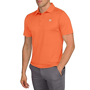 Men’s Untucked Golf Polo Shirts - The Perfect Length, Quick Dry, 4-Way Stretch Fabric. Moisture Wicking, UPF 50+ Protection