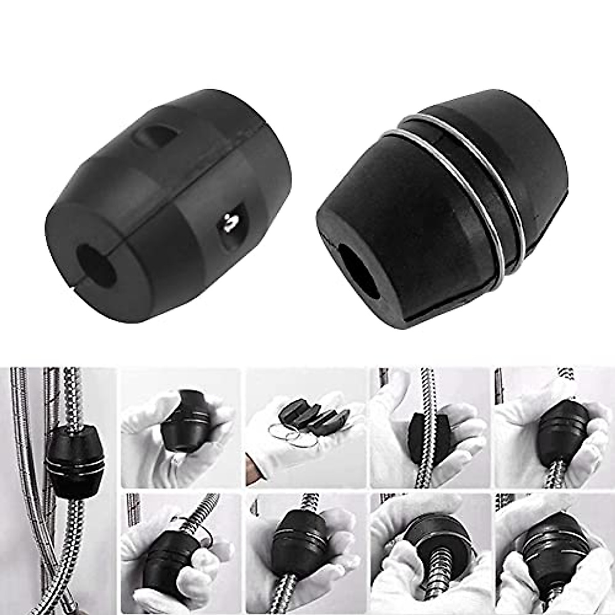 Kakalote Kitchen Pull-Down Faucet Hose Weight,Kitchen Sink Pull Out Faucet Gravity Ball,Sink Basin Pull Out Sprayer Heavy Gravity Replacement Parts(Size:Screw Type)