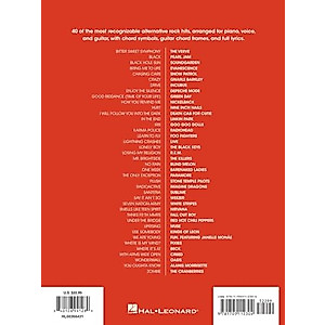 Alternative Rock Sheet Music Collection - 2nd Edition: 40 Hits Arranged for Piano/Vocal/Guitar