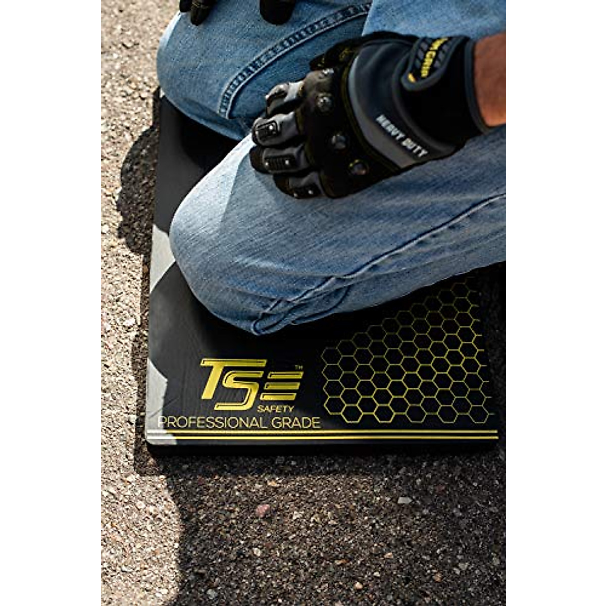 TSE Safety True Flex Protective Kneeling Pad, Premium Quality Neoprene Pad, Heavy Duty Stabilization, Easy to Carry Handle, Comfortable Ergonomic Design Kneeling Mat