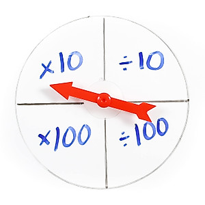 edxeducation Suction Spinners - Set of 10 - Arrow Spinner for Games - Versatile Tool for Home and Classroom Probability Activities