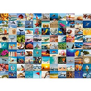 Ravensburger 99 Seaside Moments Jigsaw Puzzle | 1000-Piece | Unique Softclick Technology | Vibrant, Glare-Free | Perfect for Ages 14 and Up