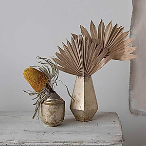 Creative Co-Op Metal, Champagne Gold Finish Vase