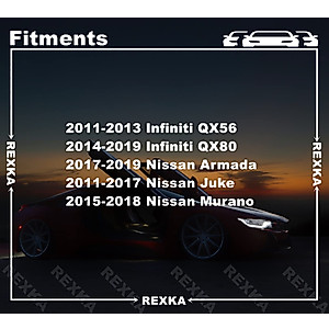 Rexka 30pcs Wheel Arch Fender Flare Moulding Clips 76882-JG10A Compatible with Nissan Infiniti Armada Murano Juke QX56 QX80
