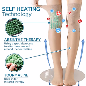 Ionic Correction Lymphatic Detoxification Long Tube Silk Stockings, Thigh Massager Socks, Compression Boots Socks (3pairs (Skin Color, Black, Brown))