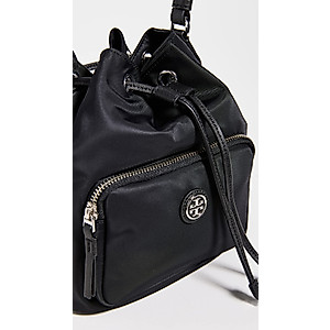 Tory Burch Women's Virginia Bucket Bag, Black, One Size