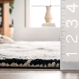 nuLOOM Calle Moroccan Arrows Wool Area Rug, 8' x 10', Grey