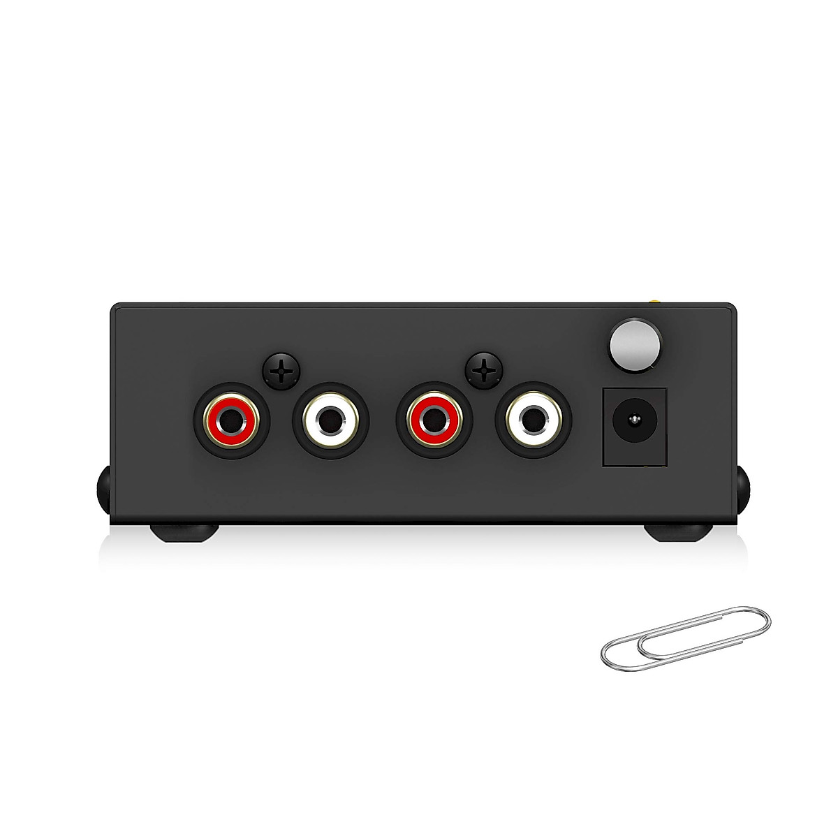 Kinter PR400 Ultra Compact Phono Vinyl Turntable Preamp - Mini Electronic Audio Stereo Phonograph Preamplifier with Gold Plated RCA Input and Outputs & Low Noise Operation 12 Volt DC Adapter Included