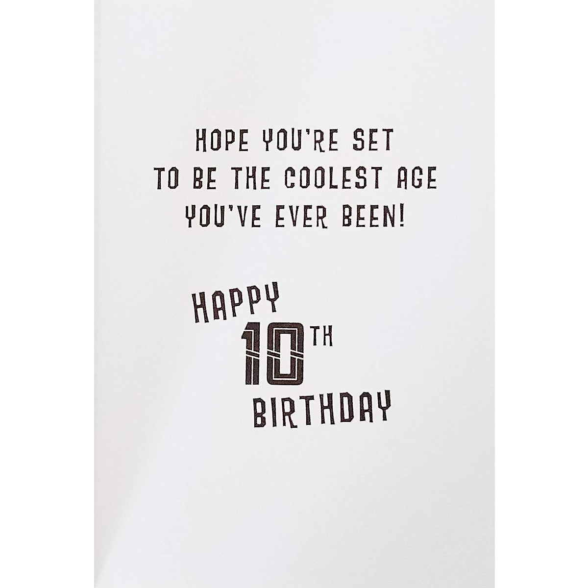 Greeting Card Break Out The Double Digits - Get Ready To Be Ten - Happy 10th Birthday