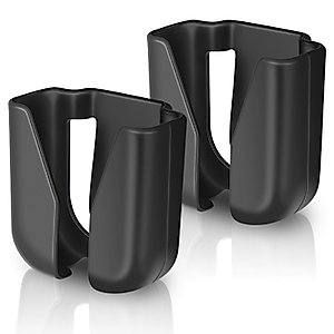 Black Waist Belt Stethoscope Holder Clip Lightweight Holster Plastic Stethoscope Tube Holder, Fits Most