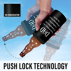 SANDJEST 4-in-1 Dad Tumbler Gifts for Dad from Daughter Son - 12oz Thank You for Being My Dad Can Cooler Tumblers Cup - Stainless Steel Insulated Cans Coozie Mug Christmas, Birthday, Father's Day Gift