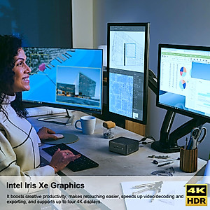 Intel NUC 12 Mini PC Kit NUC12WSHi7 (12-Core i7-1260P 16GB RAM 512GB SSD Iris XE Graphics) Windows 11 Pro Latest Desktop Computer Mini PC,2 x Thunderbolt 4, Intel nuc Wi-Fi 6E AX211 Wireless