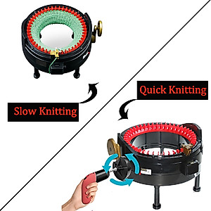 [2 Pack] Knitting Machine Adapter for Addi Knitting Machine with Hex Steel Bit ，Quick Knit Power Adapter Only for Addi Express/King Size，Crochet Machines Crank Handle Adapter