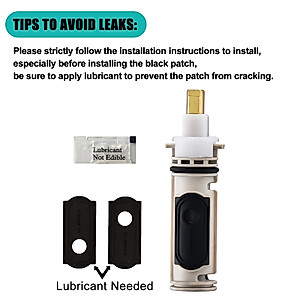 1222 Replacement Cartridge with Moen 104421 Cartridge Puller Removal Tool Retainer Clip, Compatible with Moen Posi Temp 1222B Single Handle Shower Bathtub Faucet Replacement Parts Repair Kit