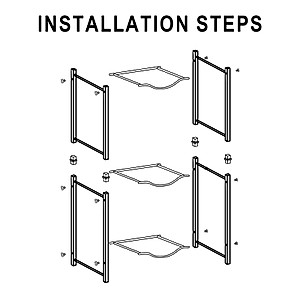 HOXHA Water Jug Holder 5 Gallon Water Jug Rack Heavy Duty Water Bottle Organizer Shelf Water Jug Dispenser Stand for Kitchen Home Office, 3 Slot