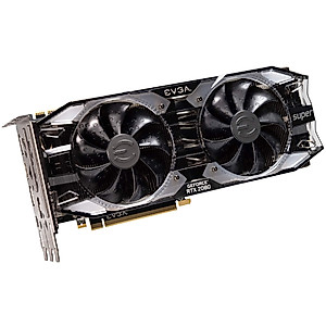 EVGA GeForce 08G-P4-3183-KR, RTX 2080 Super XC Ultra, Overclocked, 2.75 Slot Extreme Cool Dual, 70C Gaming, RGB, Metal Backplate, 8GB GDDR6