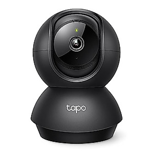 Tapo TP-Link 2K Pan/Tilt Indoor Security Camera for Baby Monitor, Pet Camera | Motion Detection & Tracking | 2-Way Audio | Cloud & SD Card Storage | Works w/Alexa & Google Home | Black C211