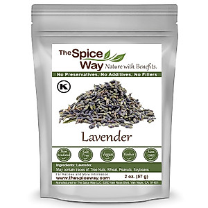 The Spice Way Lavender Flowers - (2 oz) dried flower buds for tea and culinary use