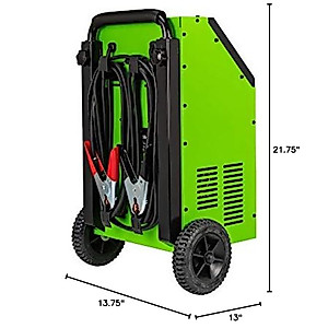 Forney 52755 Battery Charger, 6V 2A/10A, 12V 2A/10A/40A/200A Engine Starter, 13 x 13.75 x 21.75 inches