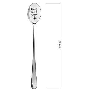 Nana's Coffee Spoon - Coffee Lover Stainless Steel Engraved Spoon Funny Gift for Mother's Day Christmas Birthday
