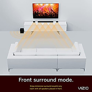 VIZIO M-Series 5.1 Premium Sound Bar with Dolby Atmos, DTS:X, Bluetooth, Wireless Subwoofer, Voice Assistant Compatible, Includes Remote Control - M51ax-J6