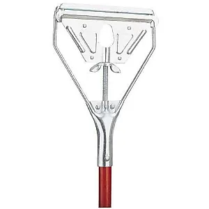 Libman Commercial 981 Steel Mop Handle, 65" Length, 6" Width, Red (Pack of 6)