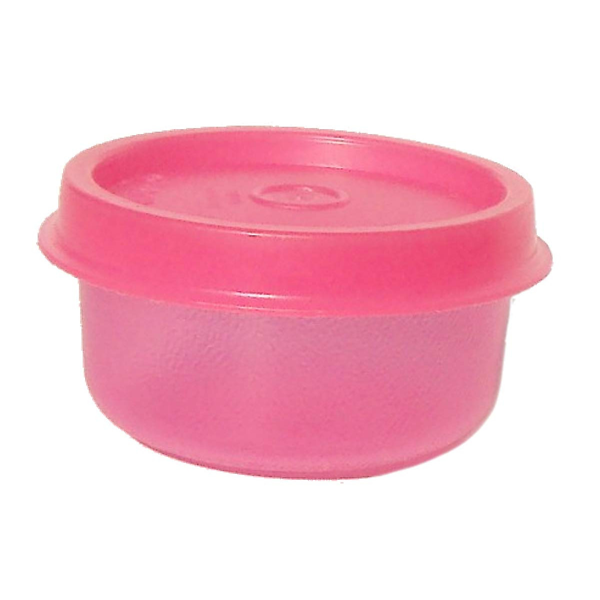 Tupperware Smidget Tiny Treasure Mini Bowl in Sheer Fuchsia with Sheer Pink Seal