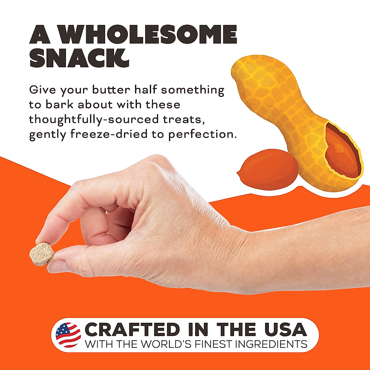 Primal Freeze Dried Dog Treats; Chicken & Peanut Butter Dog Treats with Goat Milk for Dogs, You're My Butter Half, Grain Free Training Treats for Dogs with Probiotics, 2 oz (Pack of 2)