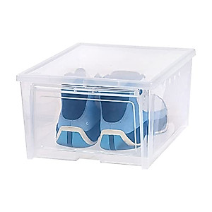 IRIS USA EA-MS IRIS Easy Access Men's Shoes, Wide, Clear