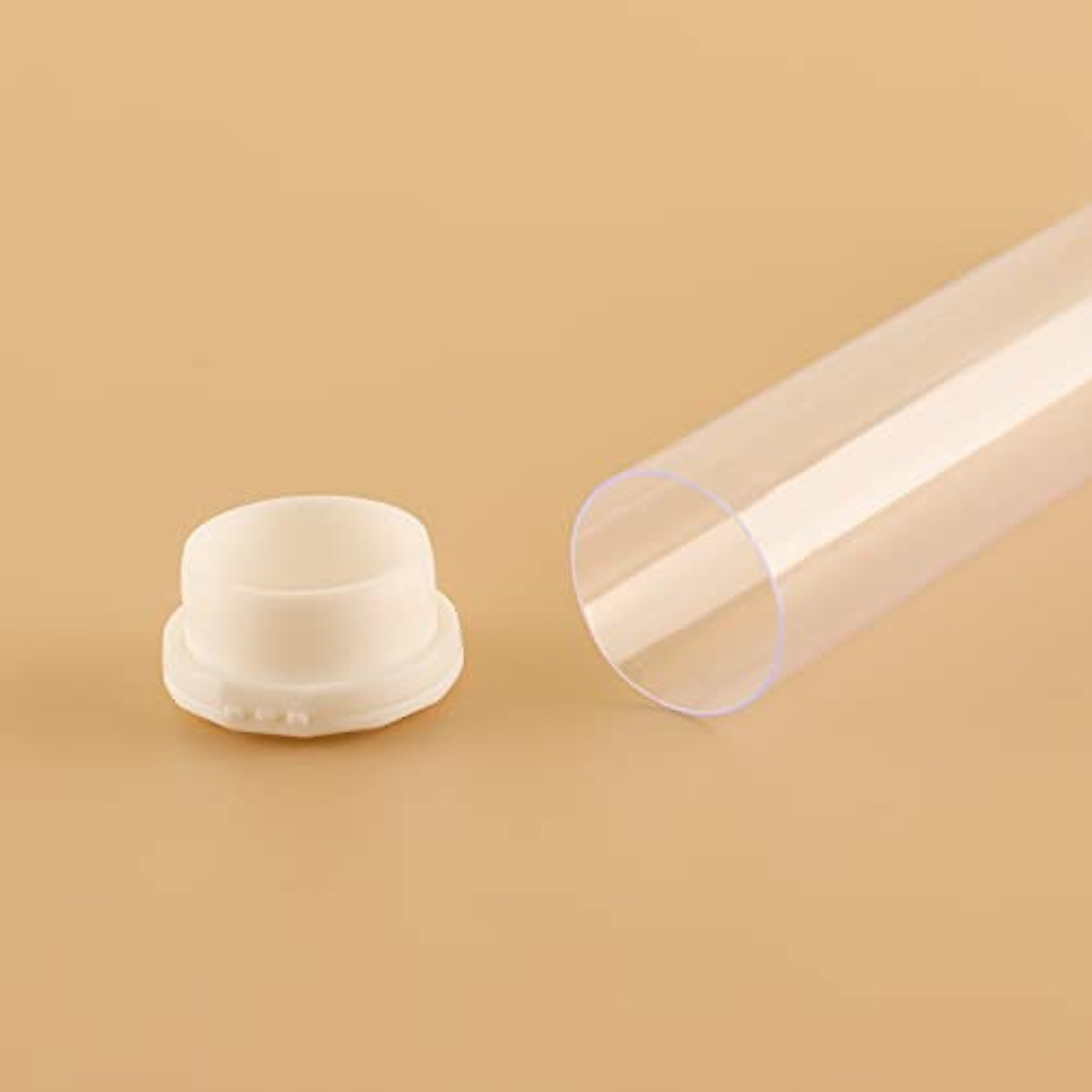 BAOFALI 20Pcs Large Clear Plastic Empty Tubes Storage Transparent Plastic Test Tube Container Both Ends with Lid Tubes Bead Container Set forDIY Craft Supply Storage Candy Storage（5 x1inch）