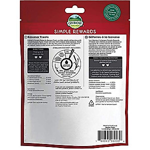 Oxbow (6 Pack) Simple Rewards Treats - Small Animals Banana 1 oz