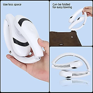 NC Portable Hanging Neck Sports Fan,Portable Neck Fans Can be Recharged, 5000 mAh Bladeless Neck Fan, Personal Neck Fan for Women and Men