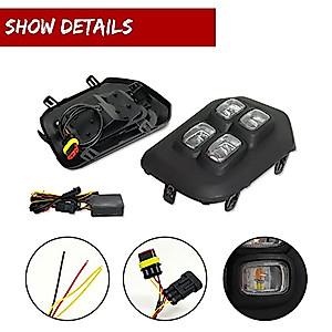 GTINTHEBOX for 2016 2017 2018 2019 2020 2021 2022 Toyota Tacoma 4-Eyes DRL LED Fog Lights Amber Turn Signal Lamps White Daytime Running Lights