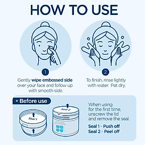 Micellar Water makeup remover wipes - 50 micellar water wipes - Lint Free - Korean Make up Wipes Travel size - Face Cleansing Wipes - Makeup Remover Wipes for Sensitive Skin