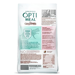 OPtimeal Grain Free Cat Food - Proudly Ukrainian - Healthy Cat Food Dry Recipe for Gut Health, Tasty Dry Cat Food with Immunity Support for Adult Cats (3.3 lbs, Turkey & Veggies)