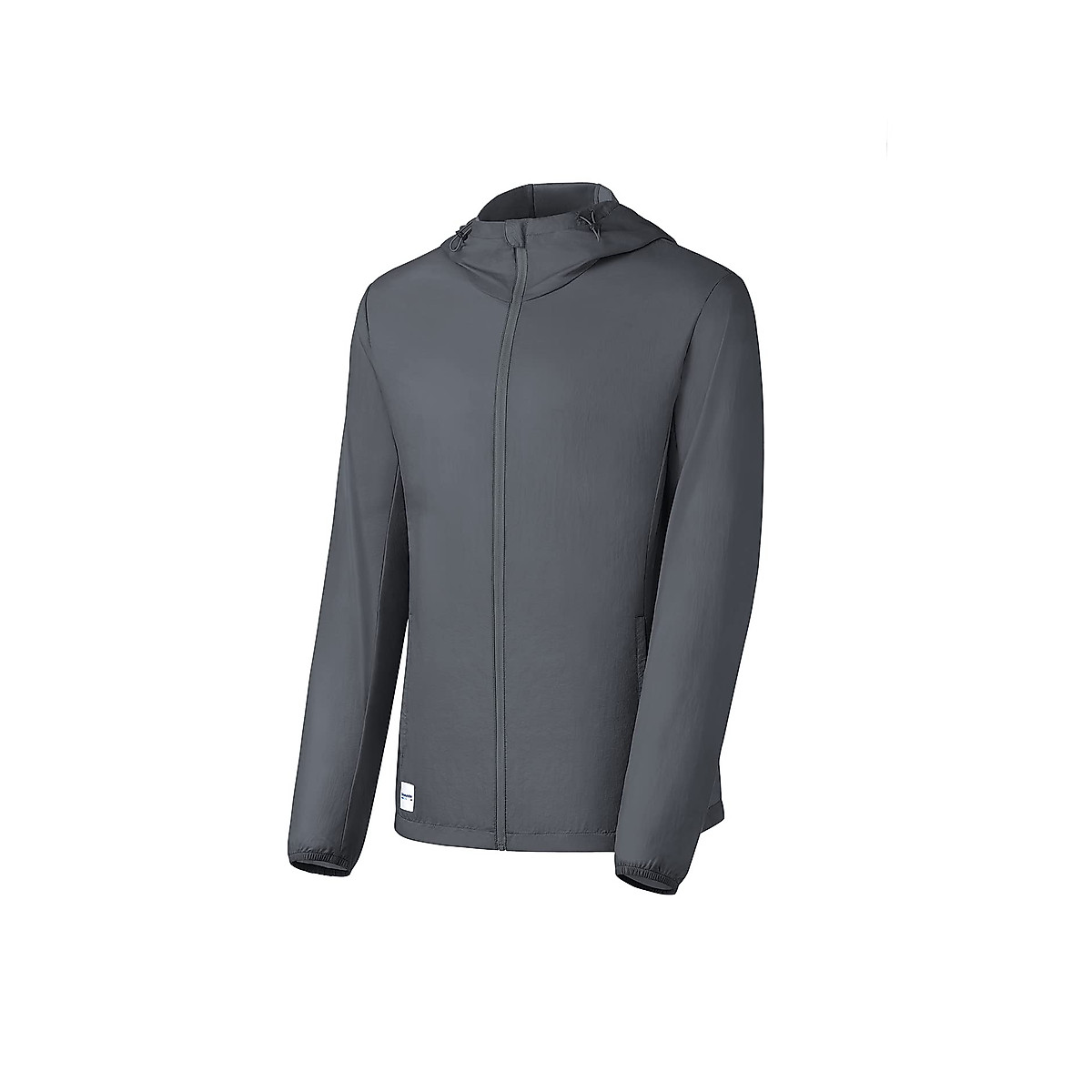 BENEUNDER UPF 50+ Outdoor Jackets Unisex, Full Zip-Up Lightweight Quick-Dry Jacket for Hiking Cycling Water Sports(Darkgray 170/92A)