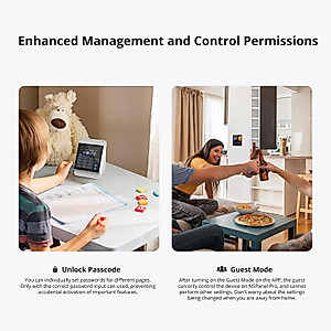 SONOFF NSPanel Pro Smart Home Control Panel, Integrate Zigbee Gateway with Home Security, with Power Consumption Statistics, Thermostat, Call Intercom, etc. All-in-One Control Center Hub with Stand