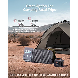 MARBERO Portable Power Station with Solar Panel Kit Solar Generator Included 110V Laptop Charger for Outdoor Home Camping Emergency RV