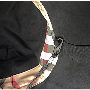 RUINUO Womens Plaid Bucket Hats Wide Brim Sun Hat Double Sided Windproof Summer Beach Hats for Fishing Hiking Travel Golf Beige