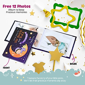 Baby Monthly Milestone Blanket Boy, Boy & Girl [60'' x 40''] Milestone Blanket for Baby Boy, Super Soft Includes Photo Album- Baby Growth Chart Blanket, Baby Monthly Milestone