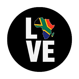 South African Gift Love Flag Colors PopSockets Grip and Stand for Phones and Tablets