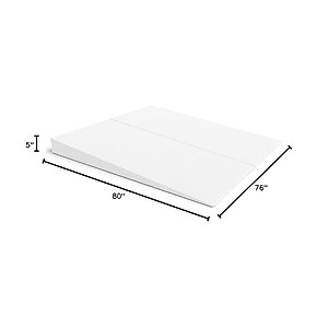 Avana Mattress Elevator - 5-Inch Size - Gentle Incline Under Mattress Support, 5", King