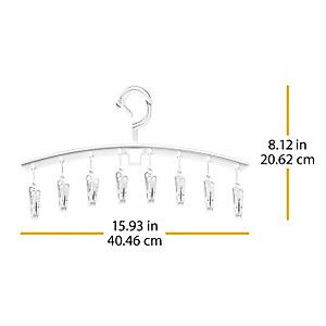 Whitmor Clip & Drip Add-On Hangers -White - Set of 3