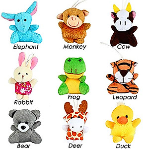 Nasidear 32 Pack Mini Animal Plush Toy Party Favors,Small Plush Stuffed Animals for Birthday,Theme Party,Easter Basket Stuffers Fillers,Christmas,Classroom Prize,Kids Valentine Gift