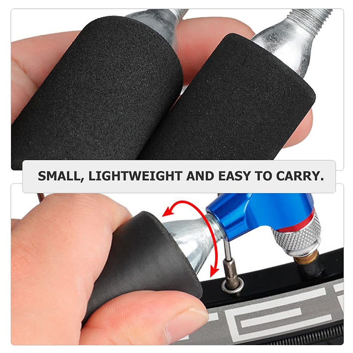 BESPORTBLE 6pcs Co2 Cylinder Set Professional Cycle Pump Cover Bike Inflators Cover High Pressure Pump Cover Cycling Pump Cover Convenient Tire Pump Cover Convenient Bike Pump Cover Air Pump