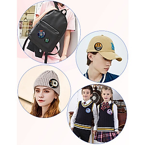 NiArt Blank Button Making Supplies 100pcs 75mm/3in Round Badge Button Parts, Metal Pin Badge Kit for Button Maker Machine with Clear Film