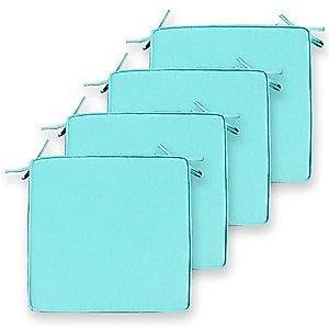 Sunshine Outdoor Patio Chair Cushion Outdoor Seat Cushions for Patio Furniture 20x20x3.9 inch Set of 4 Green