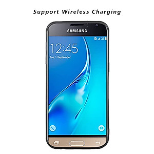 ELISORLI Compatible with Samsung Galaxy J1 2016/Amp 2/Express 3/Luna Case Rugged Thin Slim Cell Accessories Anti-Slip Fit Rubber TPU Mobile Phone Soft Cover for Glaxay Amp2 SM-J120A Women Men Blue